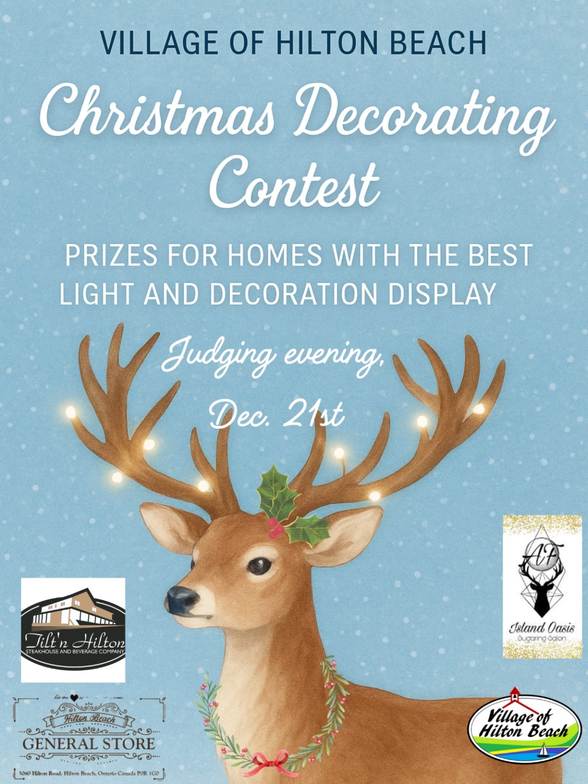 Christmas Decorating Contest Judging Evening – Village of Hilton Beach